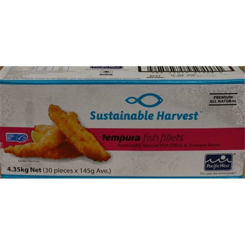 Tempura Fish Fillets Sustainable Harvest - Battered Fish - Alpha ...