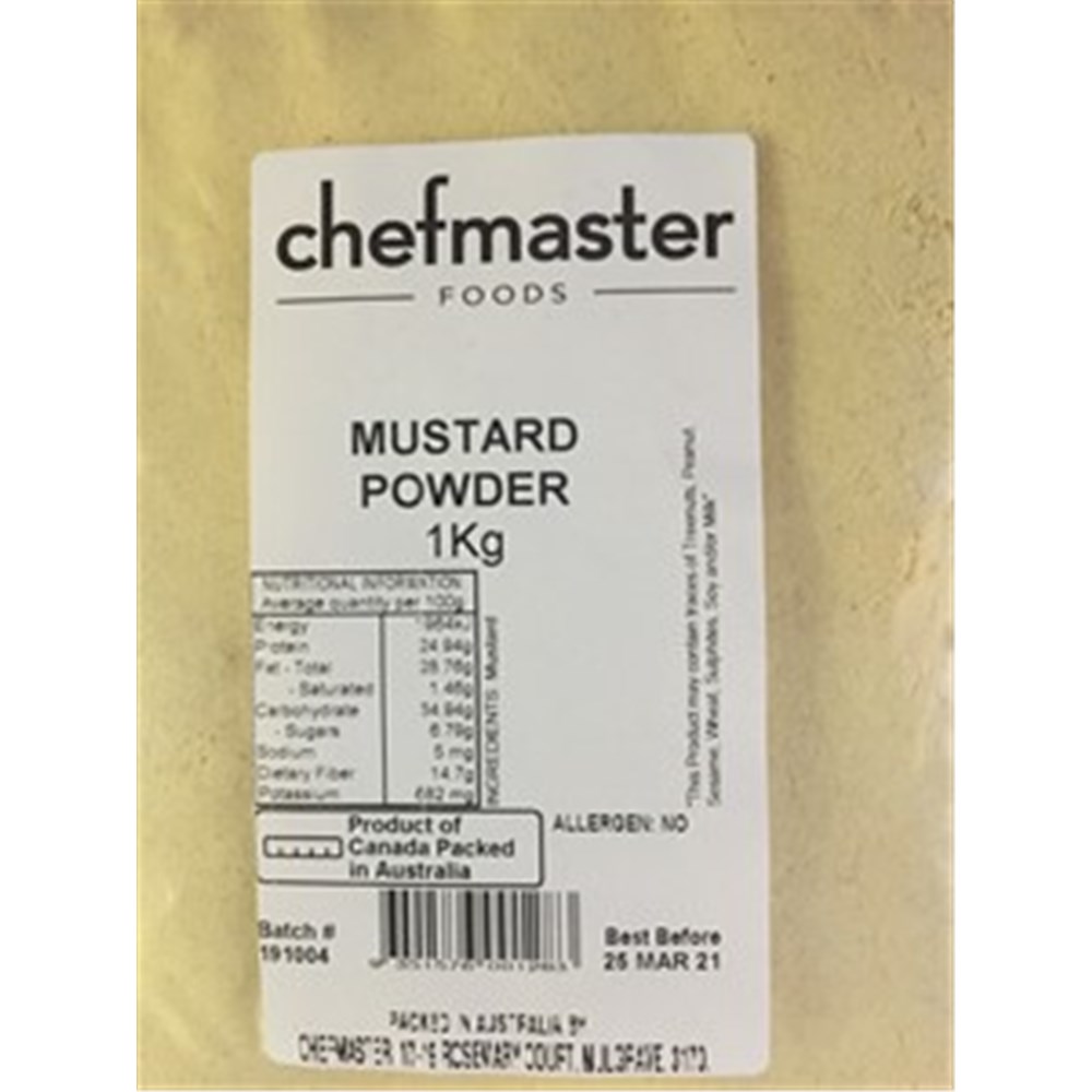 Mustard Powder 1kg - Spice - Alpha Seafoods - Alpha Seafoods